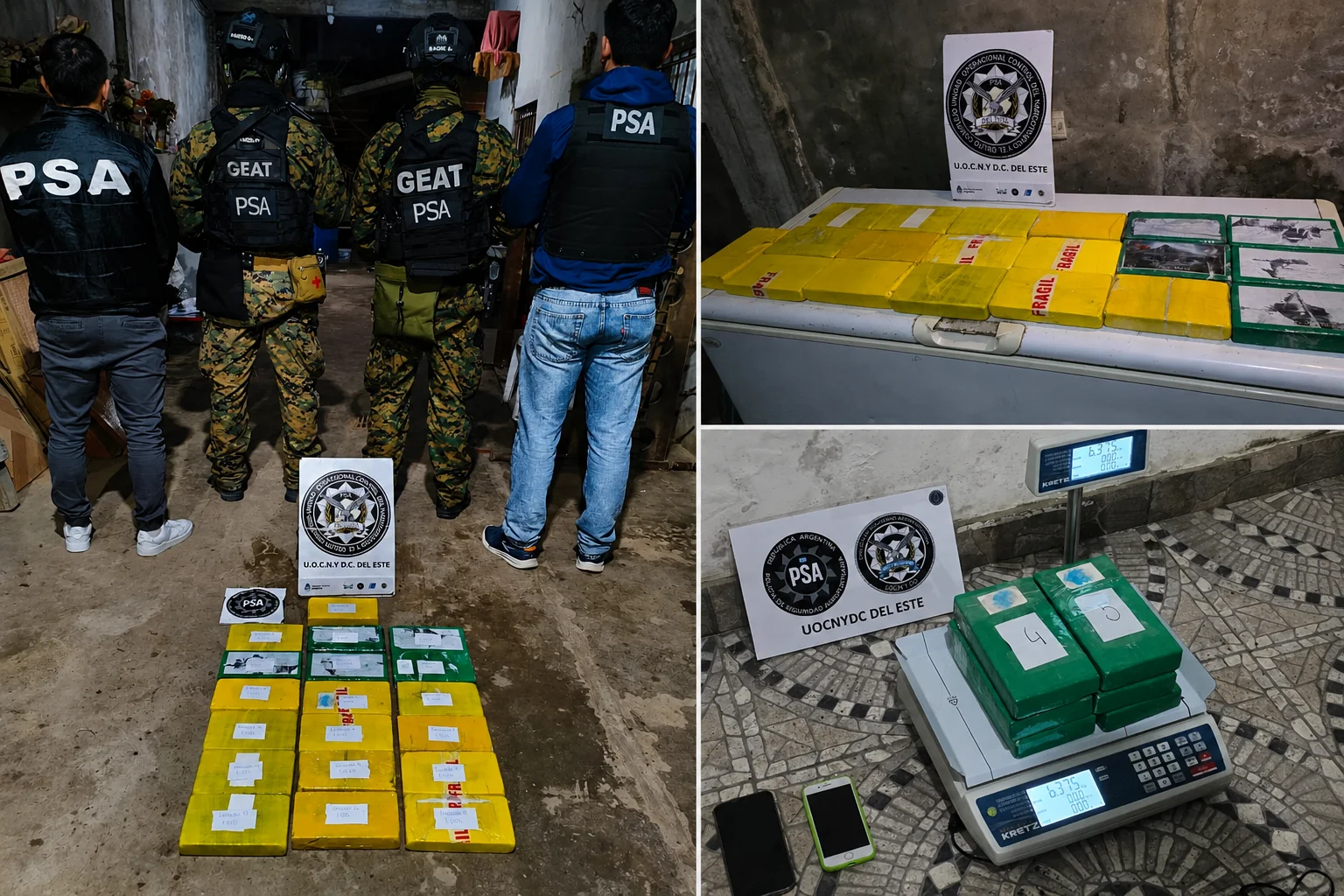 Golpe al narcotráfico: desbaratan banda que enviaba cocaína ...